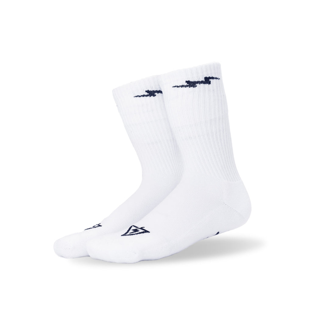 Pure White Grinder Lucky Cotton Crew Socks – VOLTAGE LTD